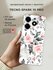 Чехол на Tecno Spark 10 Pro / Текно Спарк 10 Про с принтом "Розы на белом"