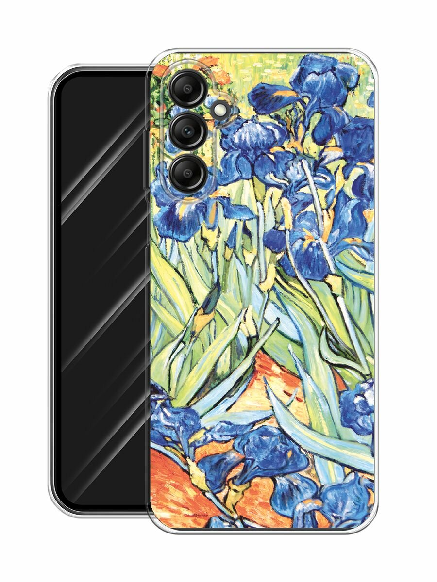 Чехол на Samsung Galaxy A15 / Самсунг А15 с принтом "Ирисы Ван Гог" — фото 1