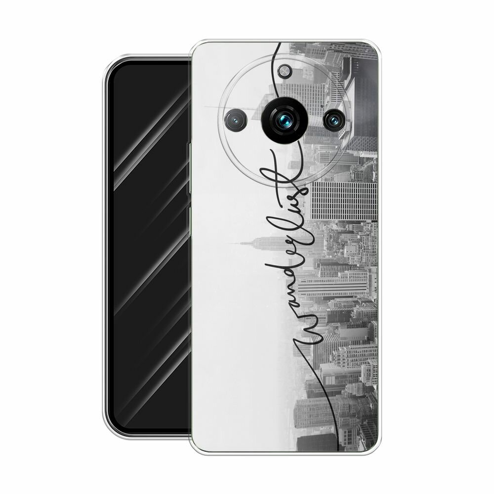 Чехол на Realme 11 Pro / Реалми 11 Про с принтом "Черно город" — фото 1