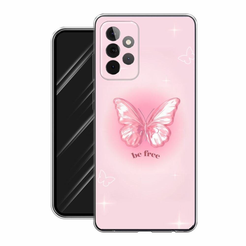 Чехол на Samsung Galaxy A72 / Самсунг Галакси А72 с принтом "Be free butterfly 1" — фото 1