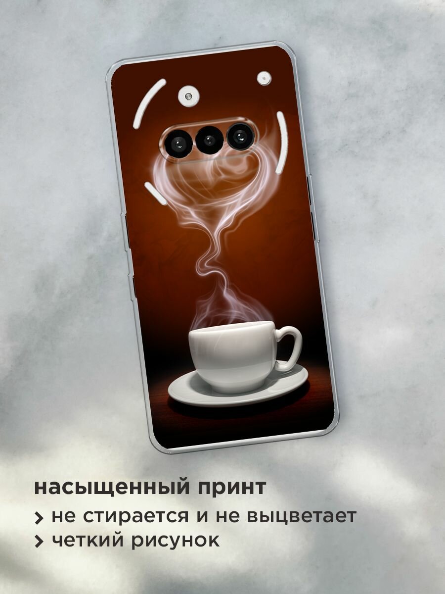 Чехол на Nothing Phone 3a / Нотинг Фон 3а с принтом "Кофейная любовь" — фото 1