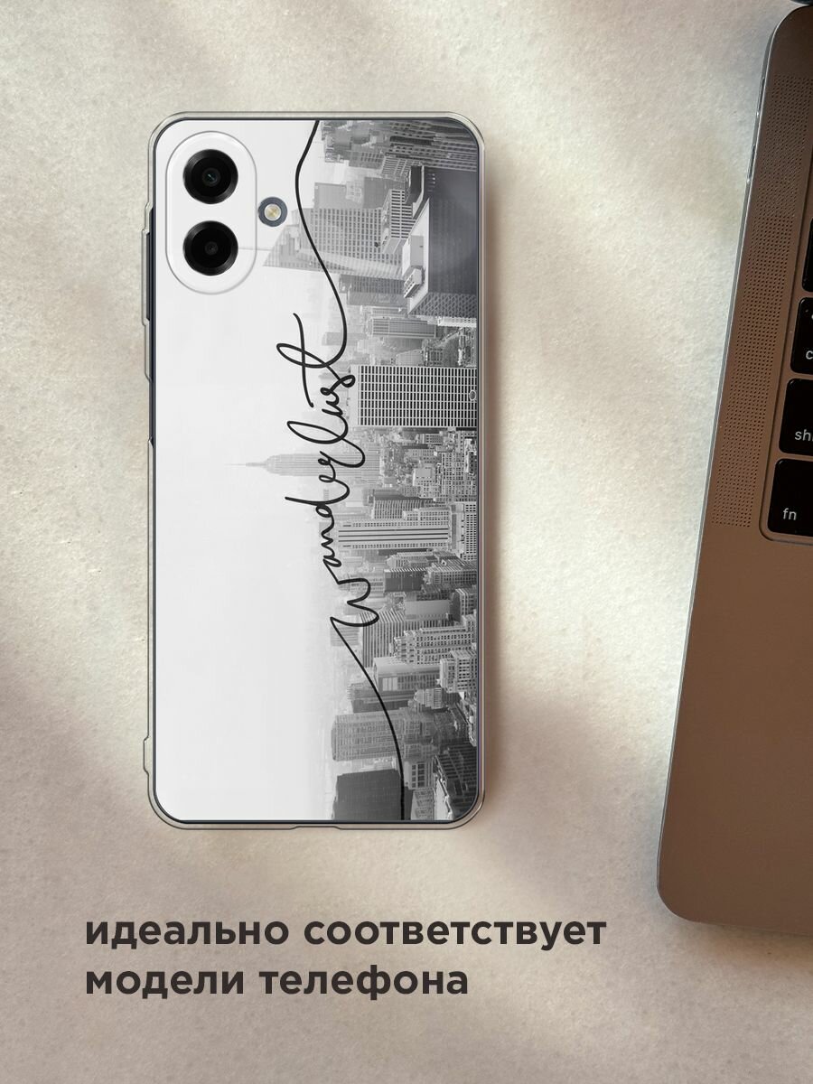 Чехол на Samsung Galaxy A07 / Самсунг А07 с принтом "Черно город" — фото 1