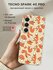 Чехол на Tecno Spark 40 Pro / Текно Спарк 40 Про с принтом "Лисички фон"