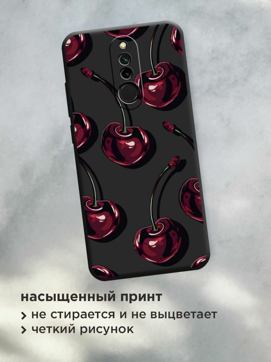 Чехол на Xiaomi Redmi 8 / Редми 8 с принтом "Сочные черешни 6" — фото 1