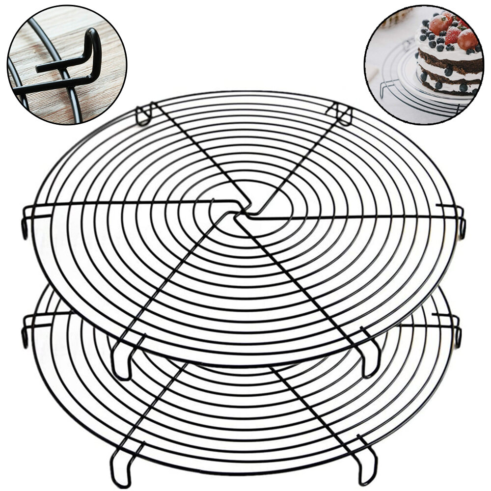 Круглая решетка для охлаждения торта, диаметр 12 дюймов, решетка для охлаждения торта, решетка для овощей