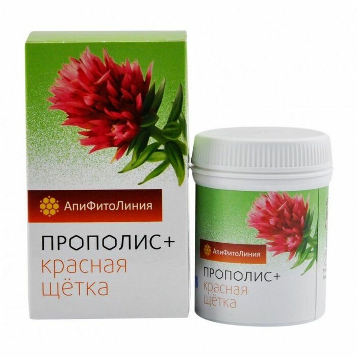 Биологически активная добавка Пчела и человек прополис + красная щетка, 60 шт