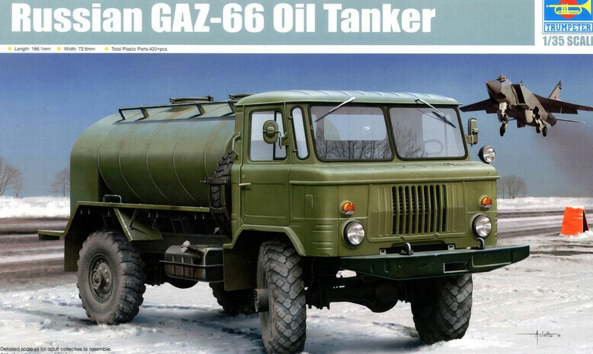 Trumpeter 01018 1/35 Российский GAZ-66 танкер сборная модель