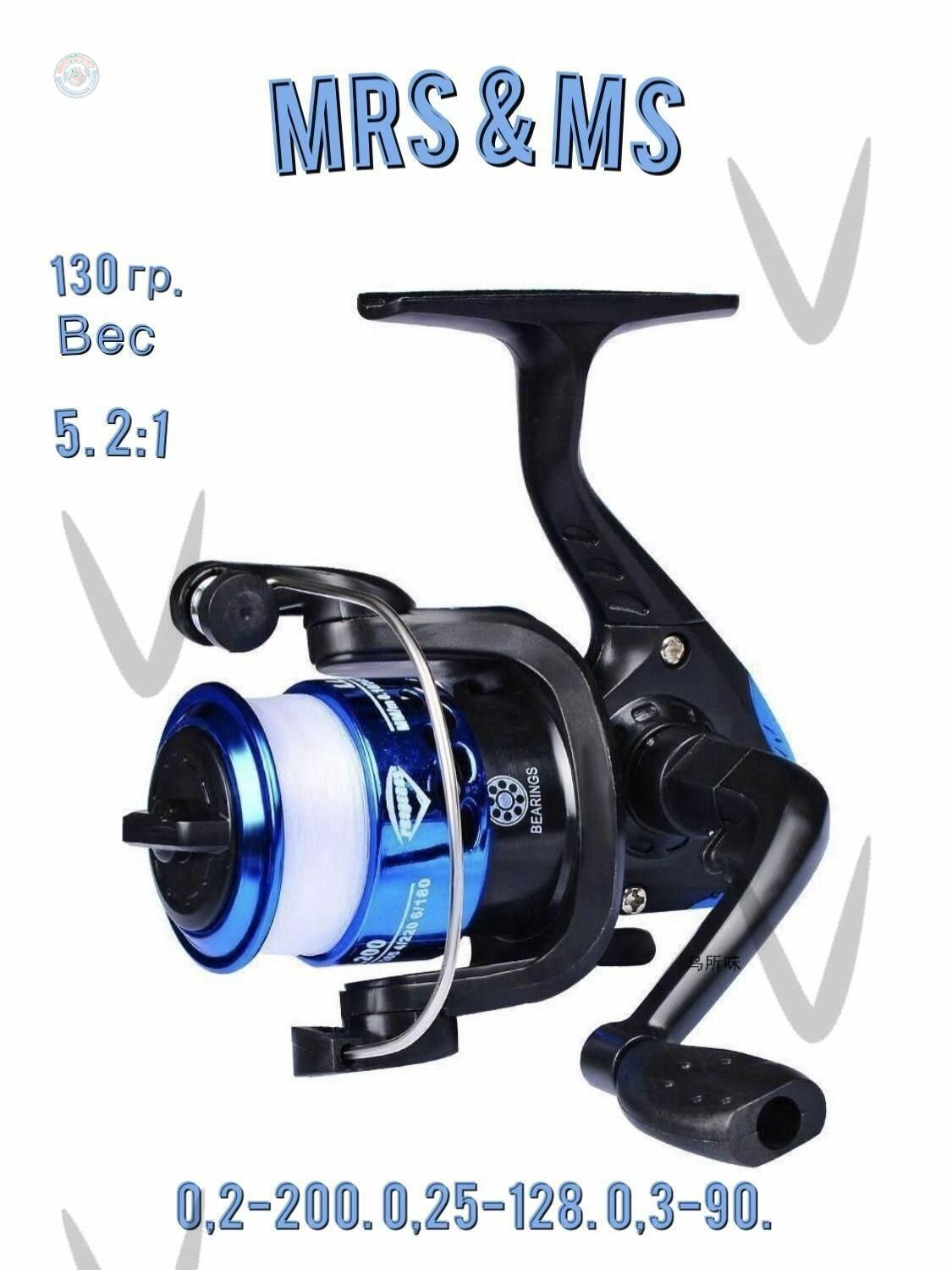 Безынерционная рыболовная катушка для спиннинга, удочки и фидера с дальним забросом и универсальной ручкой