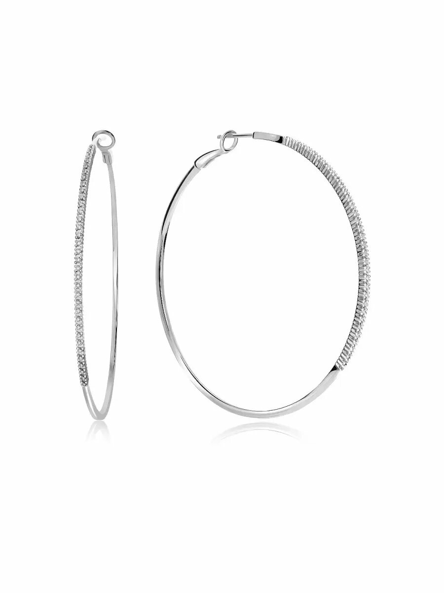 Серьги, серебро, 925 проба, фианит