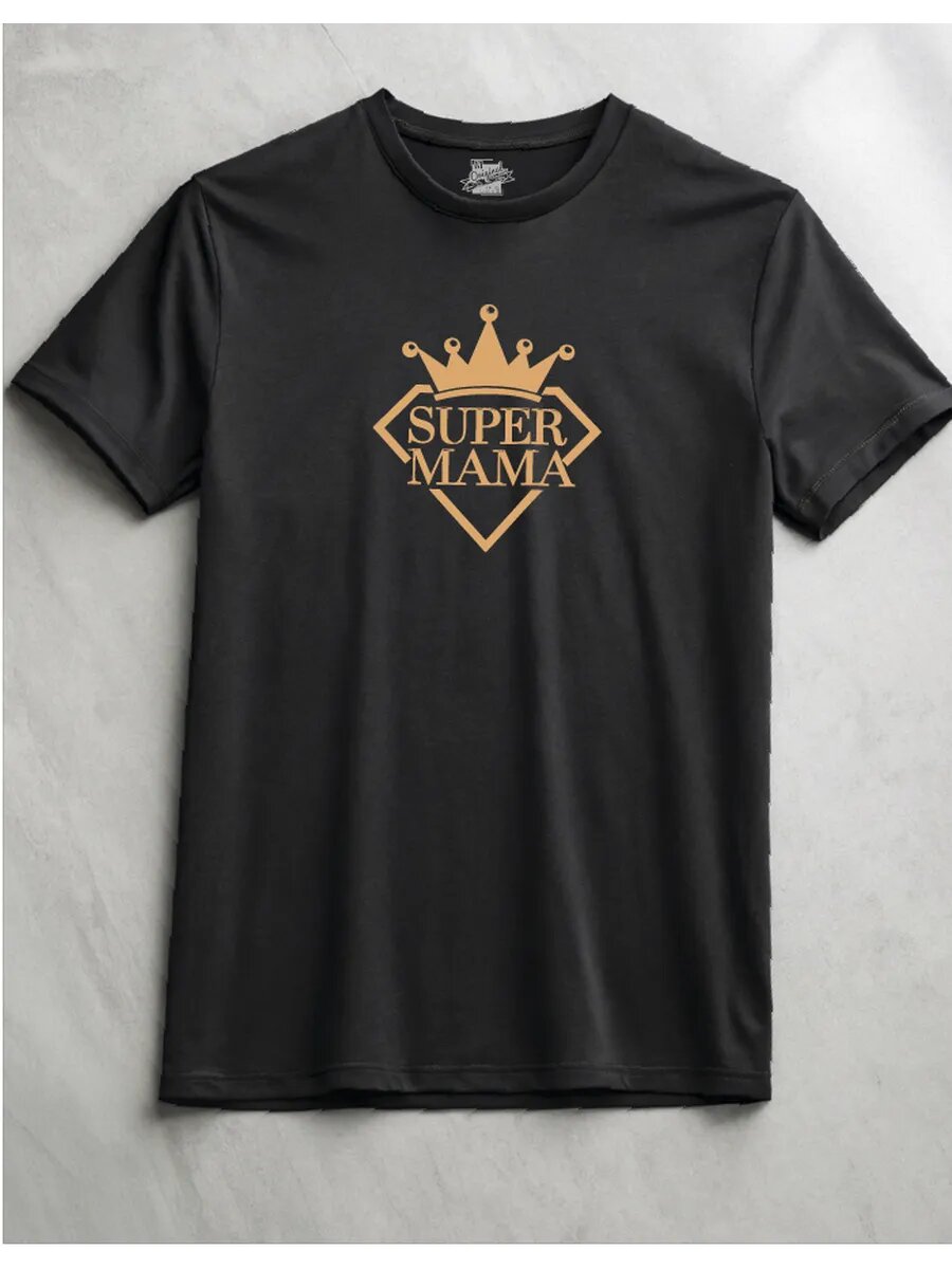 Футболка с принтом мама