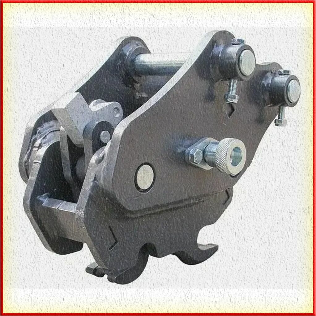 Полуавтоматический быстросъём для мини-экскаваторов