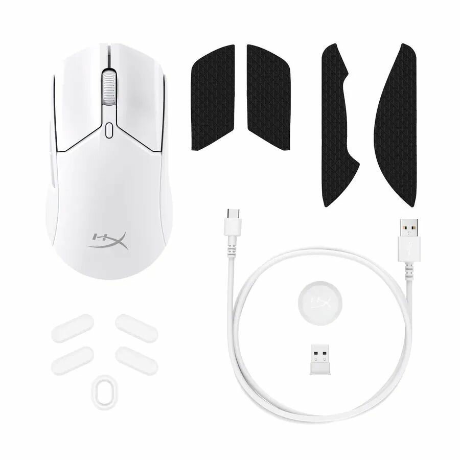 HyperX Игровая мышь беспроводная Pulsefire Haste 2 Wireless, белый