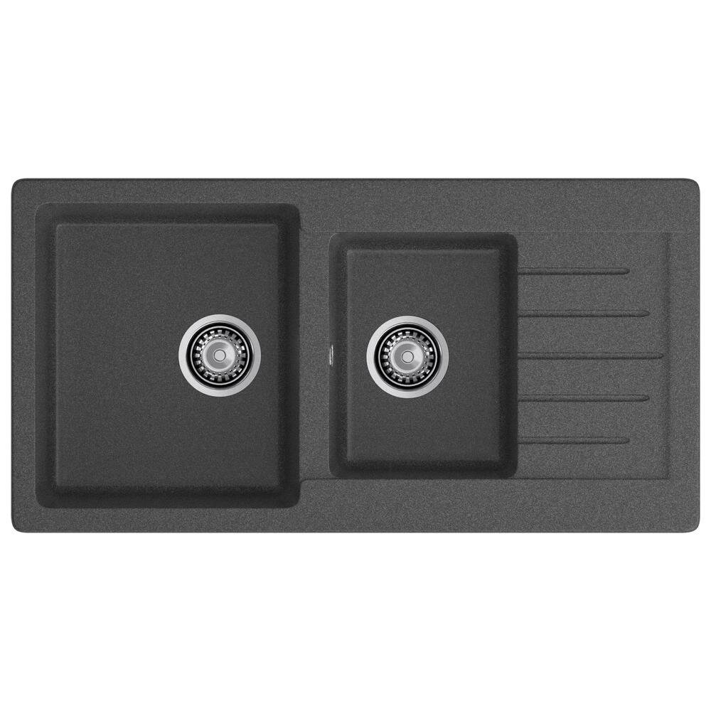 Кухонная мойка GranFest PRACTIK 980KL, графит