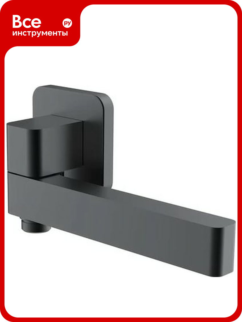 Излив скрытого монтажа IDDIS Slide черный матовый SLIBL0Si63