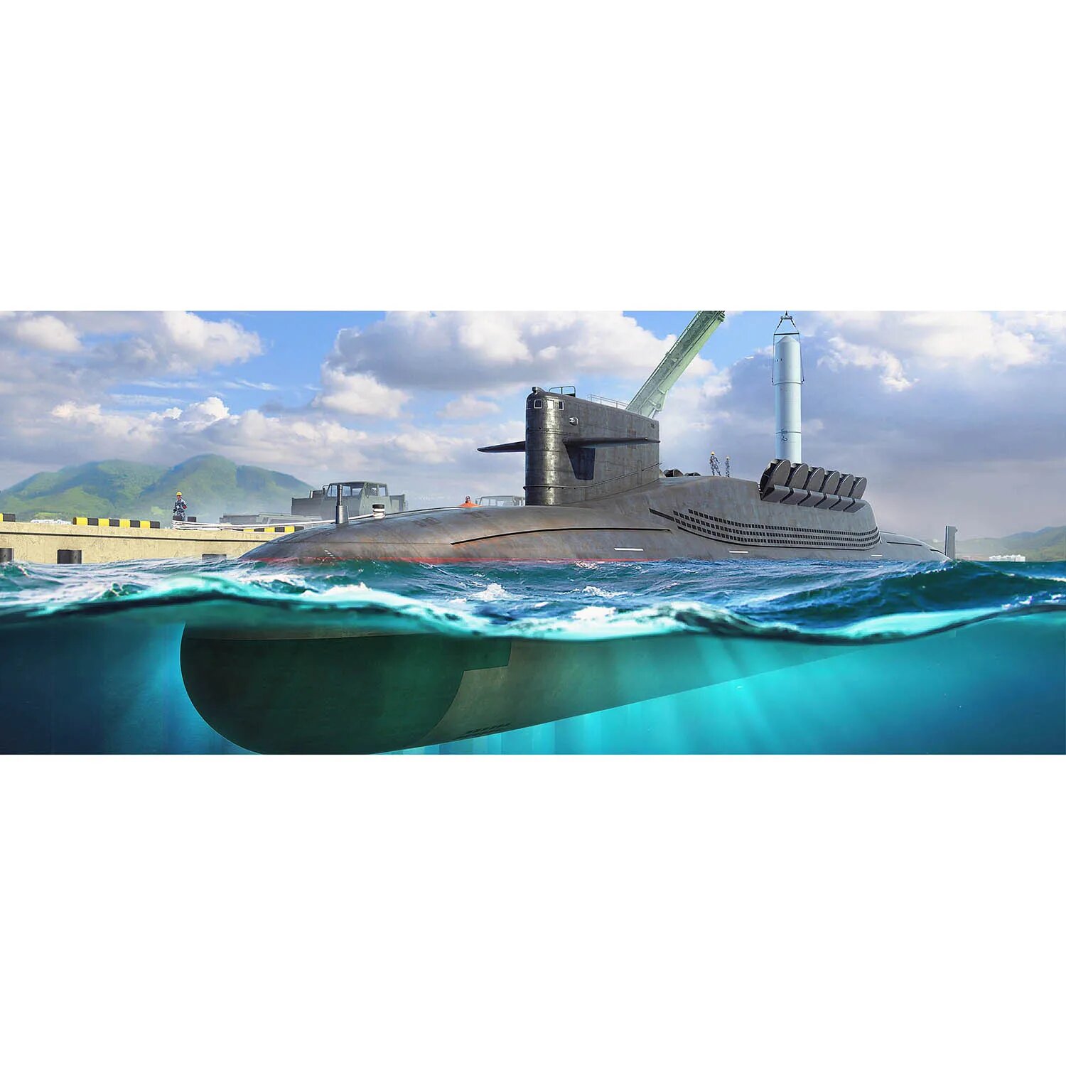 HobbyBoss 1/700 Тип плана 094 Jin Class SSBN статическая модель подводной лодки