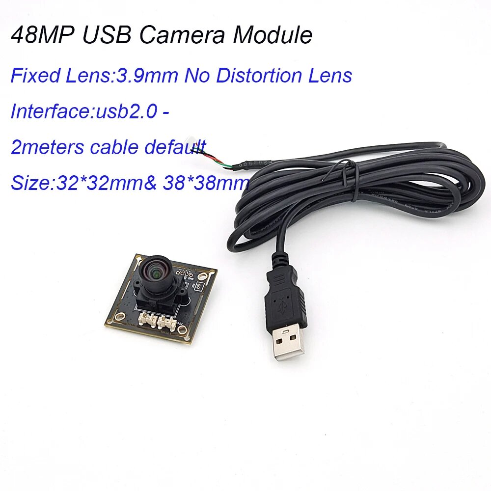 48MP USB камера с фиксированным объективом 3.9мм
