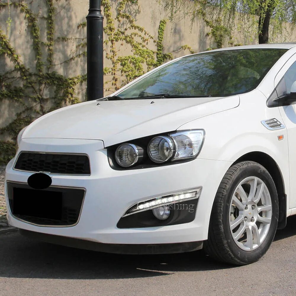 Дневные ходовые огни Chevrolet AVEO Sonic 2011-2013, White and Yellow