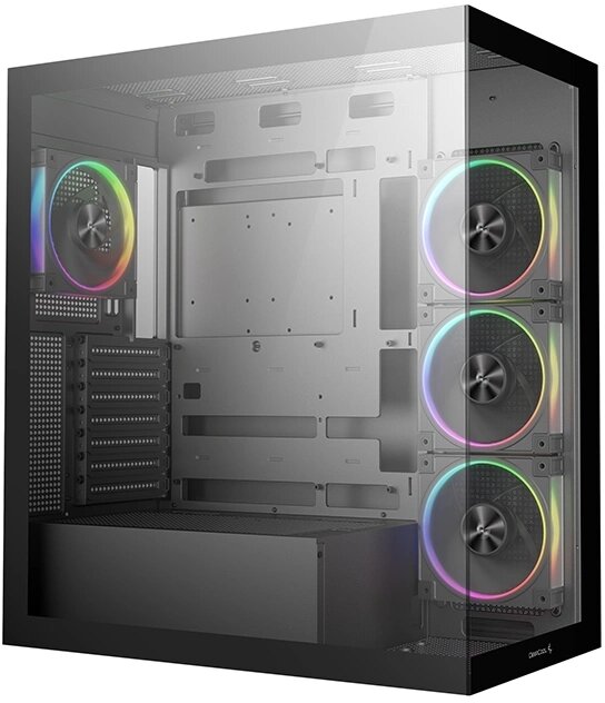 Корпус Deepcool CG580 4F V2 черный без БП ATX 120mm 140mm USB3.0 audio bott PSU