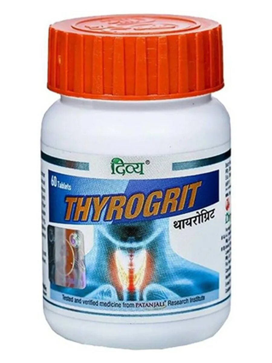 Тирогрит (Thyrogrit Patanjali) для щитовидной железы, 60 таб.