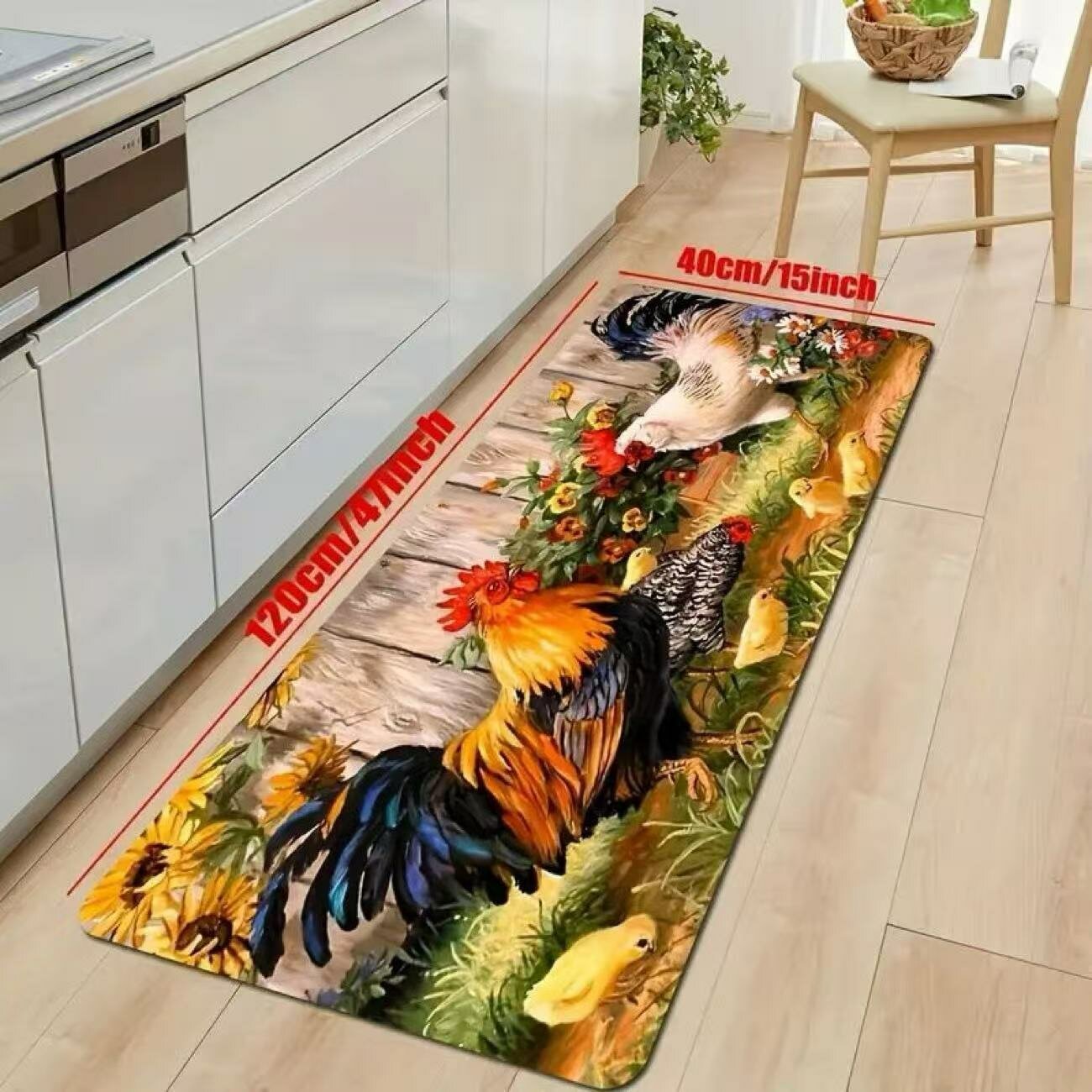 Кухонный ковер LBSX, бытовой, складной, прямоугольный, 50*80 см+50*200 см