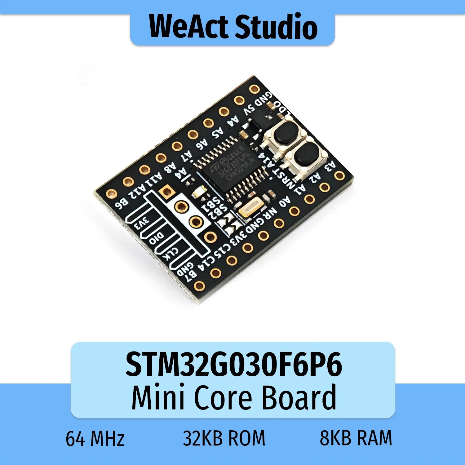 STM32G030F6P6 Минимальная плата разработки, 5PCS