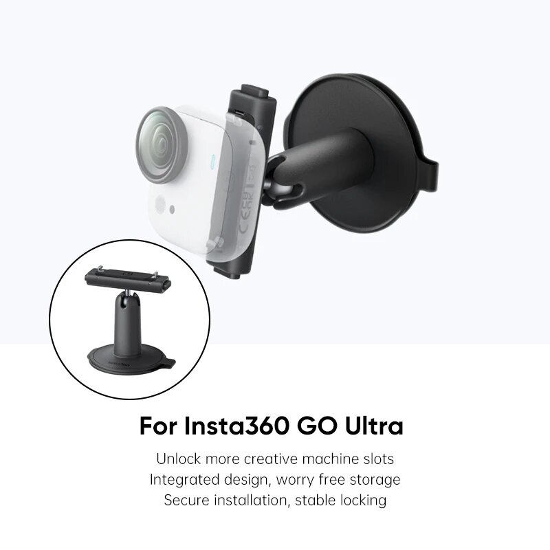 Insta360 GO Ultra Поворотная подставка с магнитной защелкой Шаровой шарнир 1/4 дюйма Монтажная шестерня для Insta 360 GO Ultra Оригинальные аксессуары