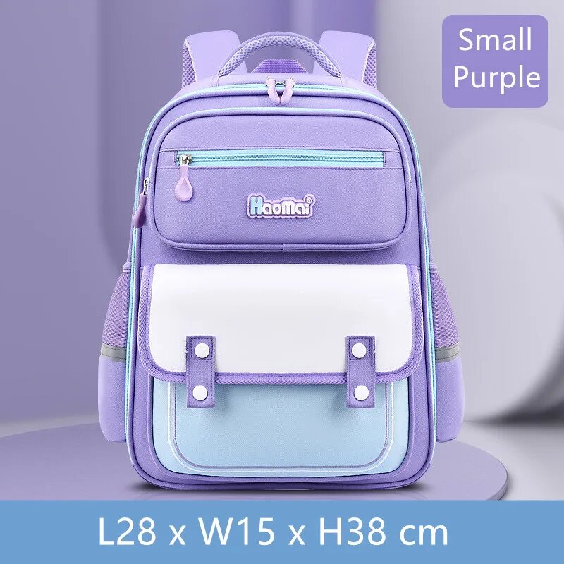 Милый рюкзак для начальной школы для девочек, большая вместительная сумка для начальной школы, детские подарки, детская школьная сумка, школьные принадлежности, Сиреневый, Женский