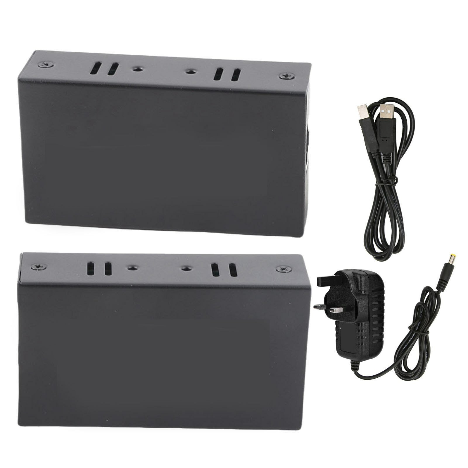 USB 2.0 Extender Panoramic Track 2 Way Transmission POC Power Supply Over Ethernet 100‑240VUK Plug