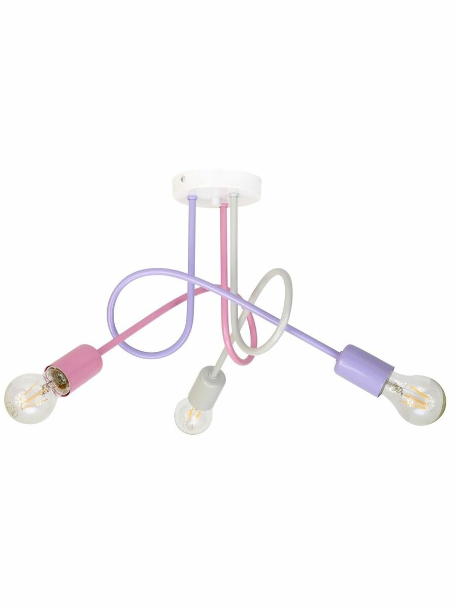 Люстра потолочная в детскую, спальню, кухню на 3 лампы "Принцесса" МодерноСвет