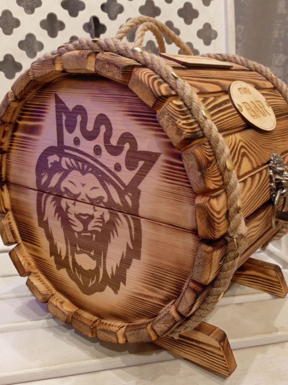 Мини бар бочка