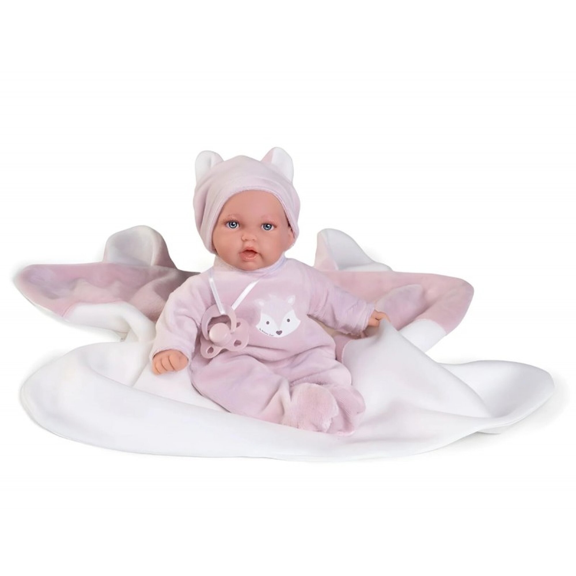 Кукла Antonio Juan Baby Petit 12439, с пледом, винил, высота 27 см