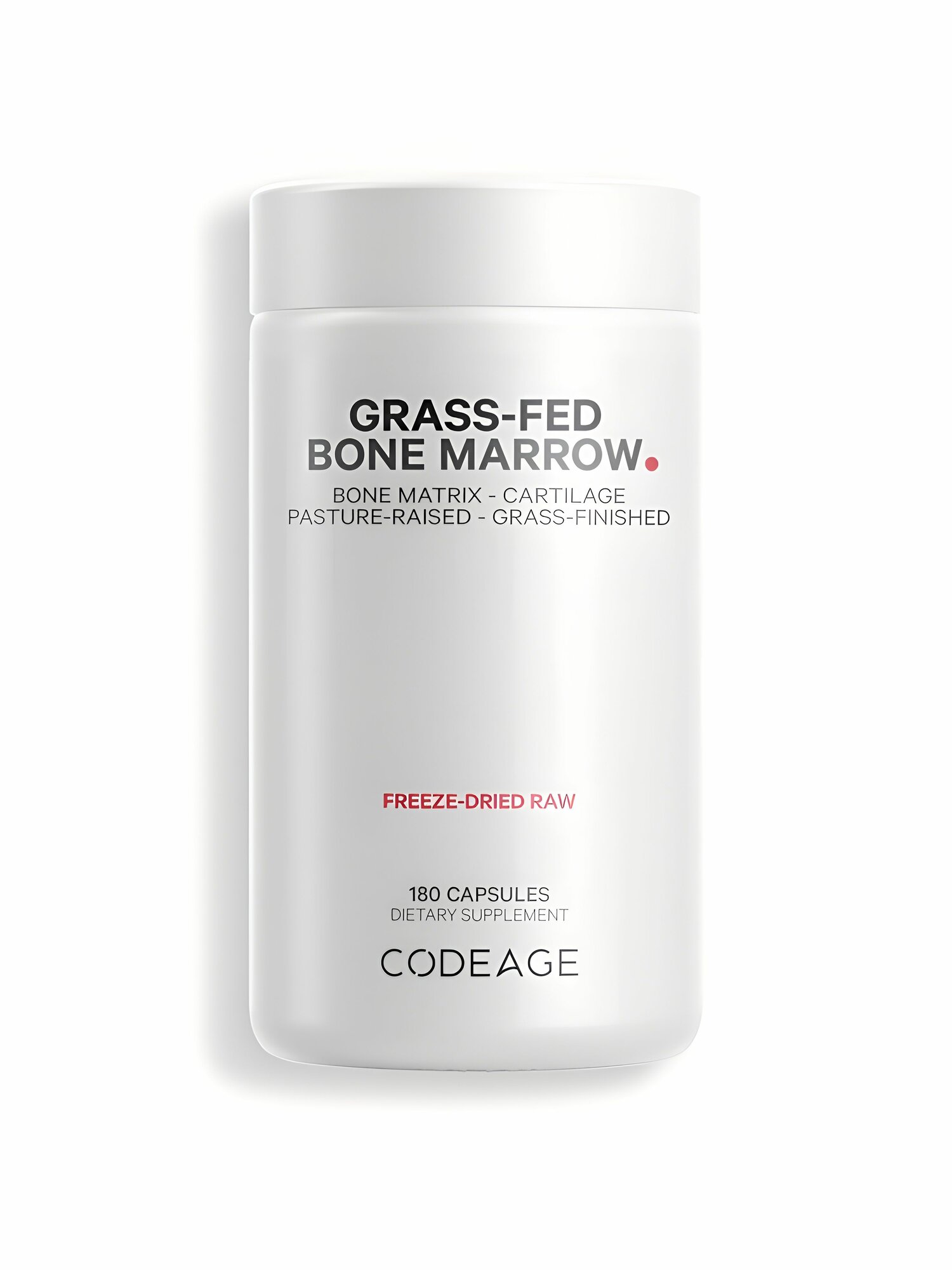 Codeage, Пищевая добавка из говяжьего костного мозга, Grass-fed Bone Marrow, 180 капсул