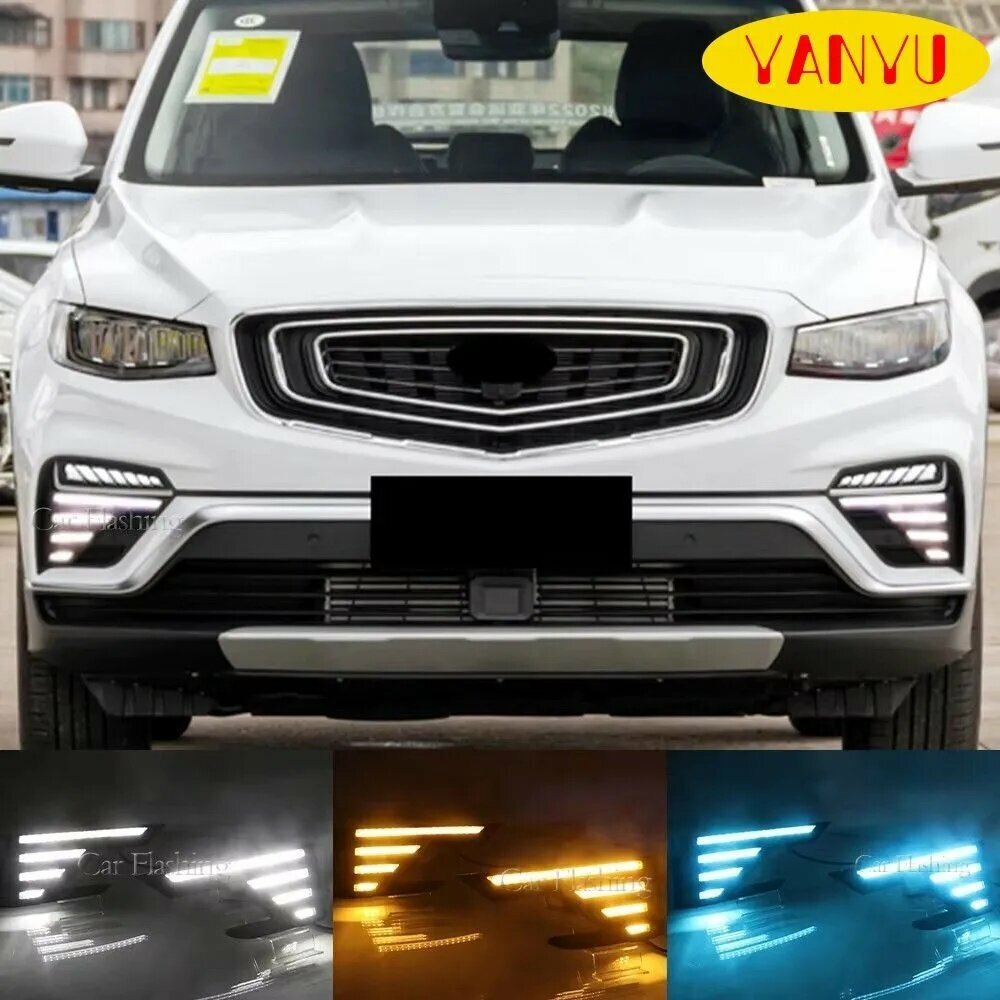 Фары автомобильные, Противотуманная фара, 2 шт, арт. Geely Atlas PRO 2019 2020 2021