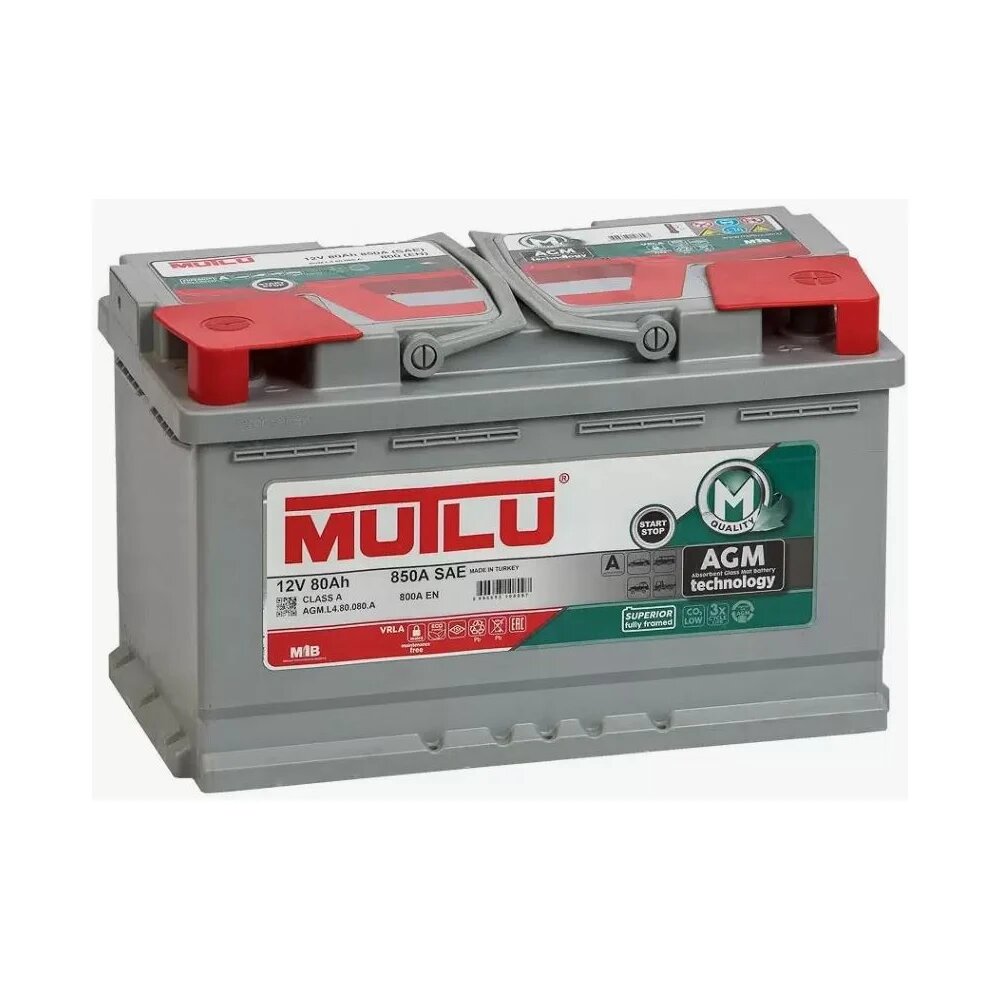 Mutlu AGM 6СТ-80.0 AGM. L4.80.080. A