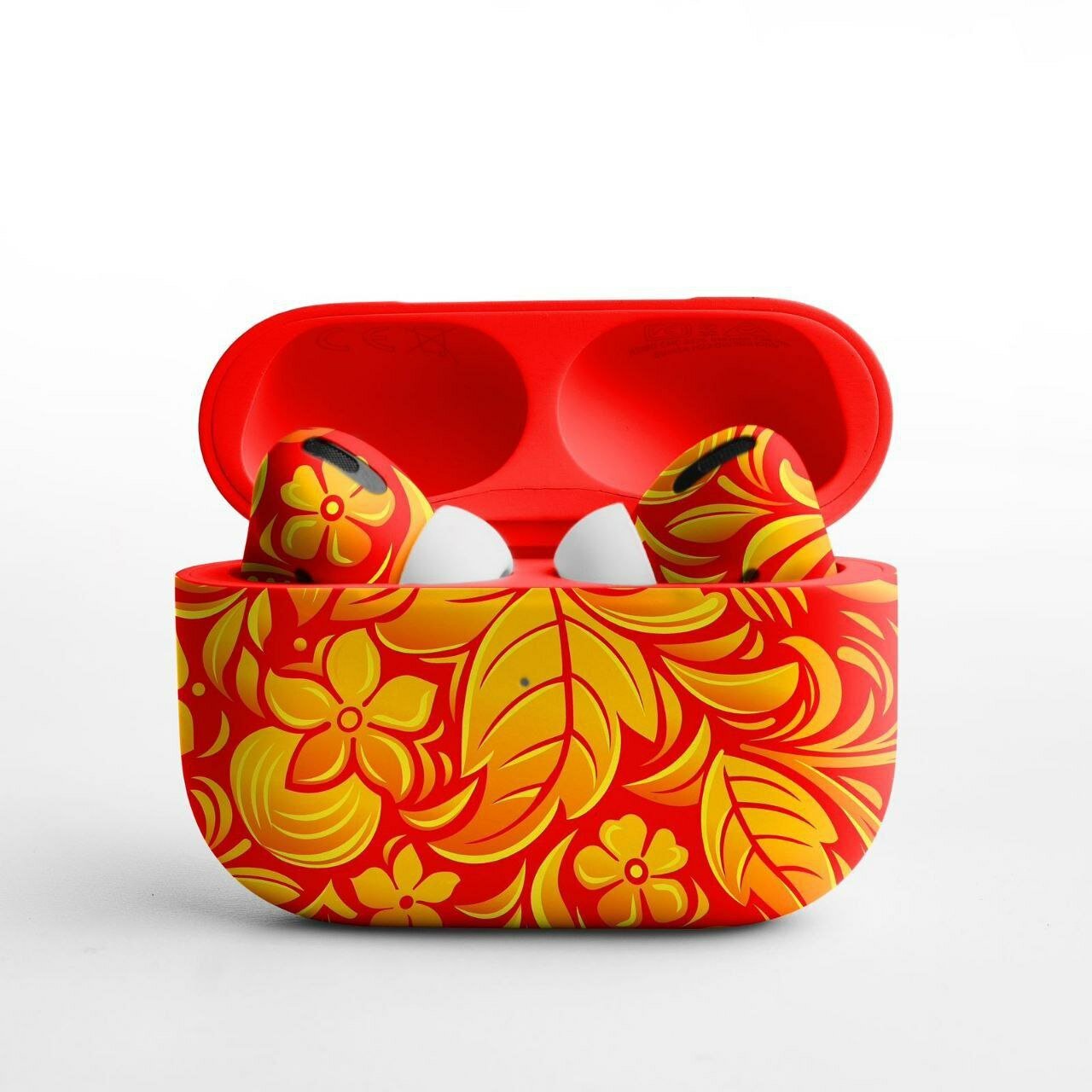 Наушники AirPods Pro 3 (2025. ANC, MagSafe) "Custom Хохлома&Гжель" #06