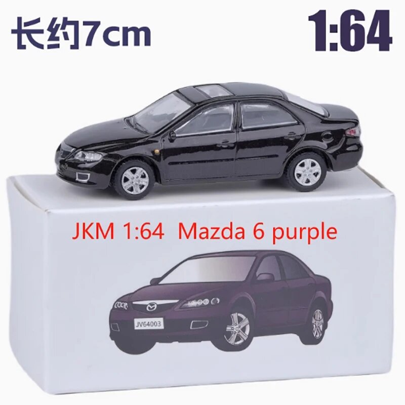 WELLY Мазда 6 1:64 металлическая модель автомобиля для взрослых Фиолетовый, b Purple black