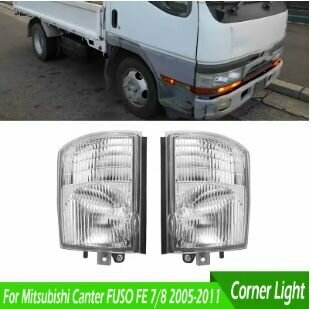 Передний бампер, угловой фонарь, для Mitsubishi Canter/FUSO, с поворотным сигналом, ABS-пластик, 10Вт, 2шт