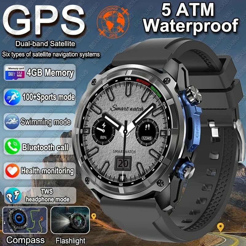 Умные часы Black GPS 5 ATM 100+ Sports