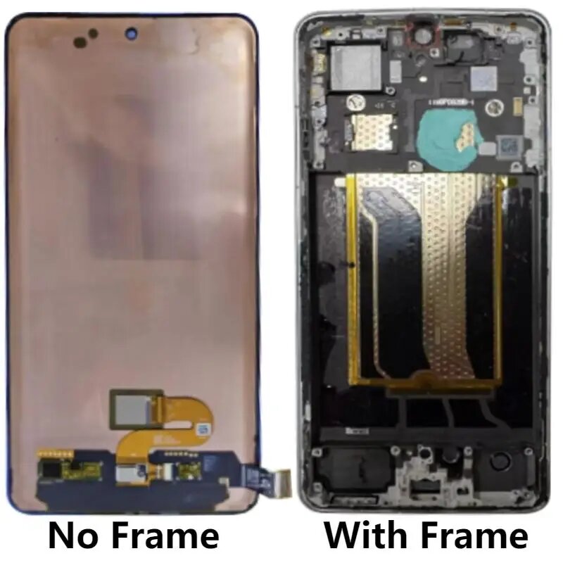 6,78 "AMOLED для OPPO Realme GT 7 Pro RMX5010 RMX5011 ЖК-дисплей с рамкой, дигитайзер сенсорного экрана в сборе, запасные части Grey With Frame