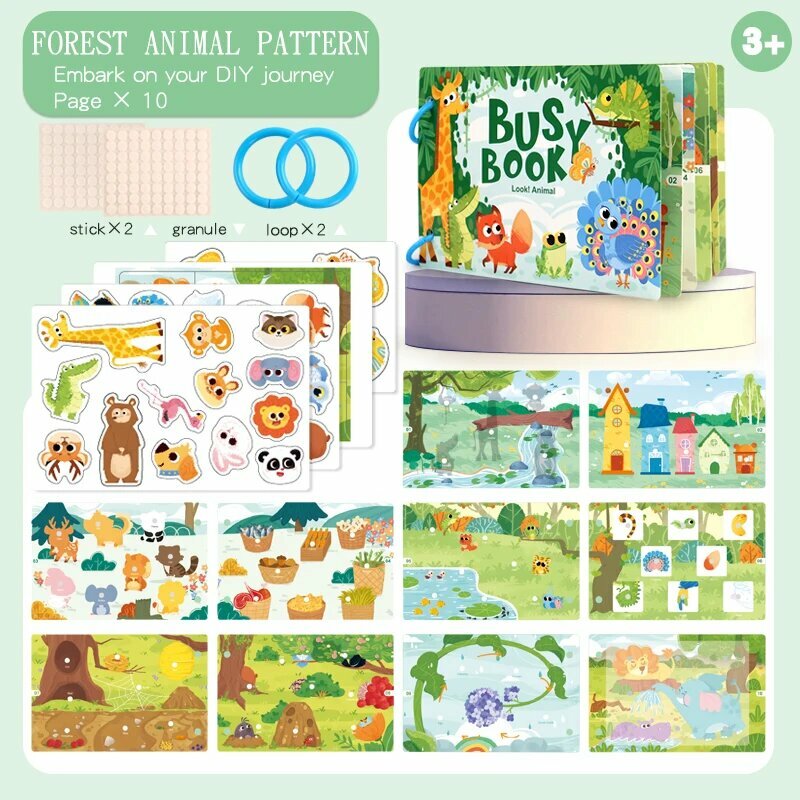Книжка-бизиборд Datgo Forest Animal Pattern 3+ (DATGO1)