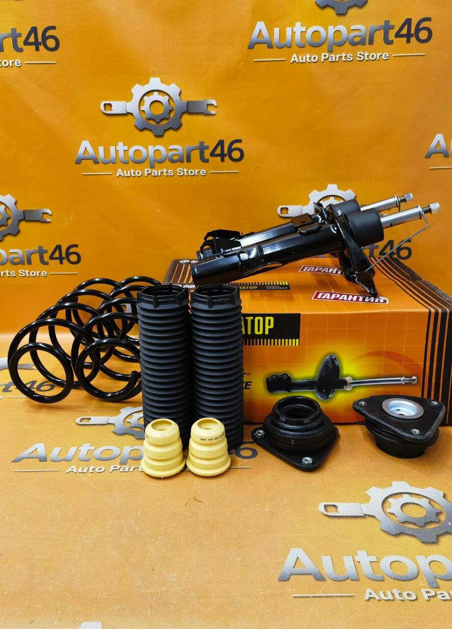 Передние амортизаторы мазда 3 БК MAZDA 3 BK комплект с пружинами подшипниками опорами и пыльниками