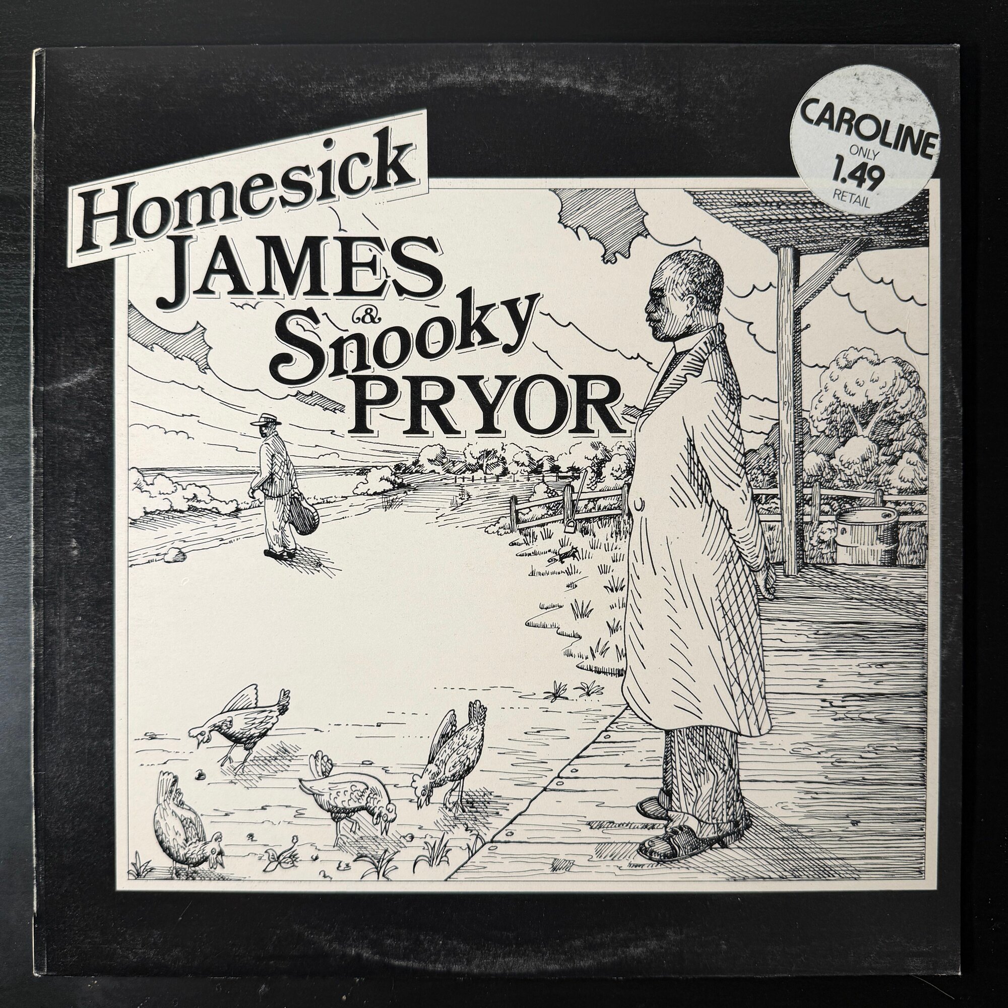 Виниловая пластинка Homesick James & Snooky Pryor (Англия 1973г.)