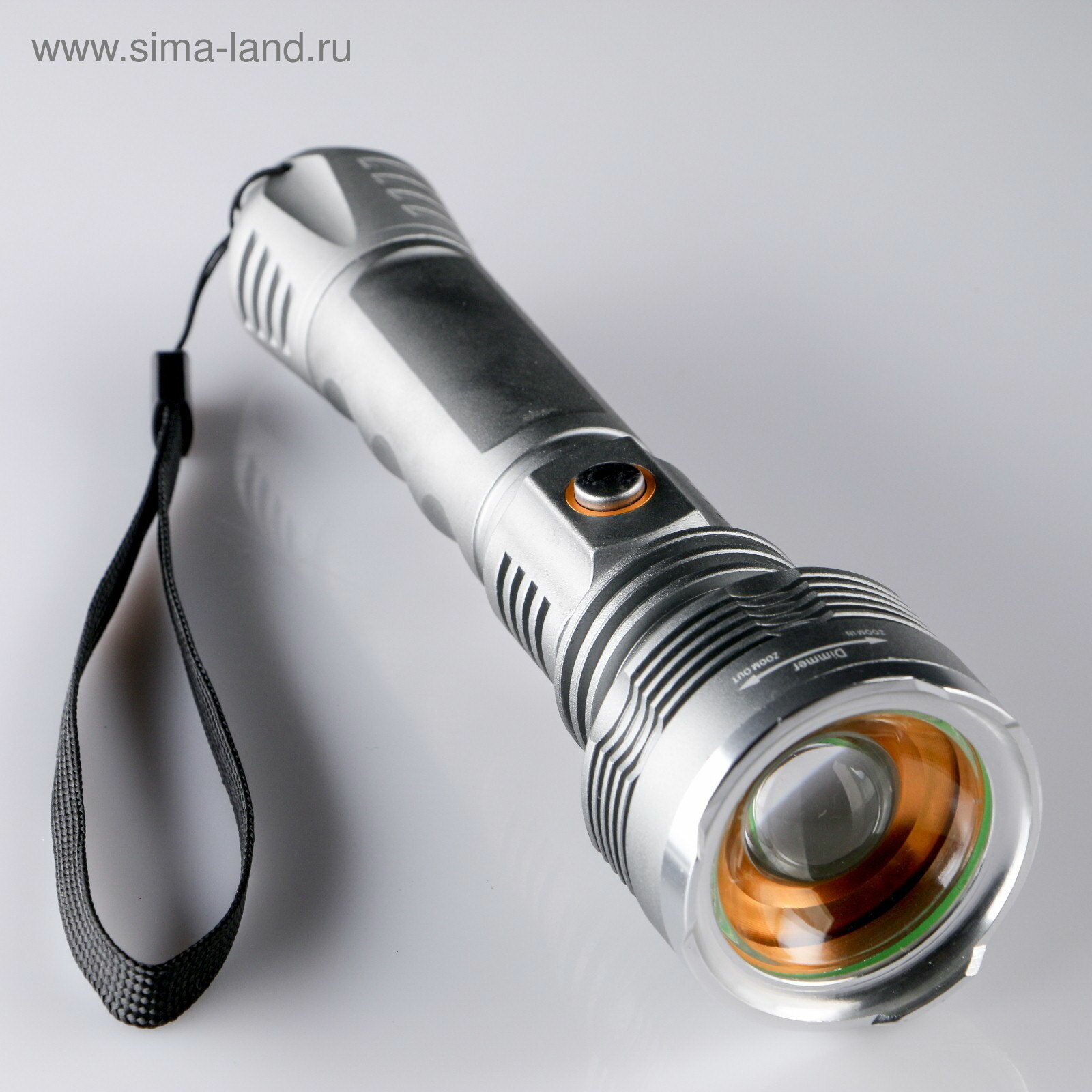 Фонарь ручной аккумуляторный, 3 Вт, 1200 мАч, заряд от прикуривателя 16.5 x 8.5 x 8.5