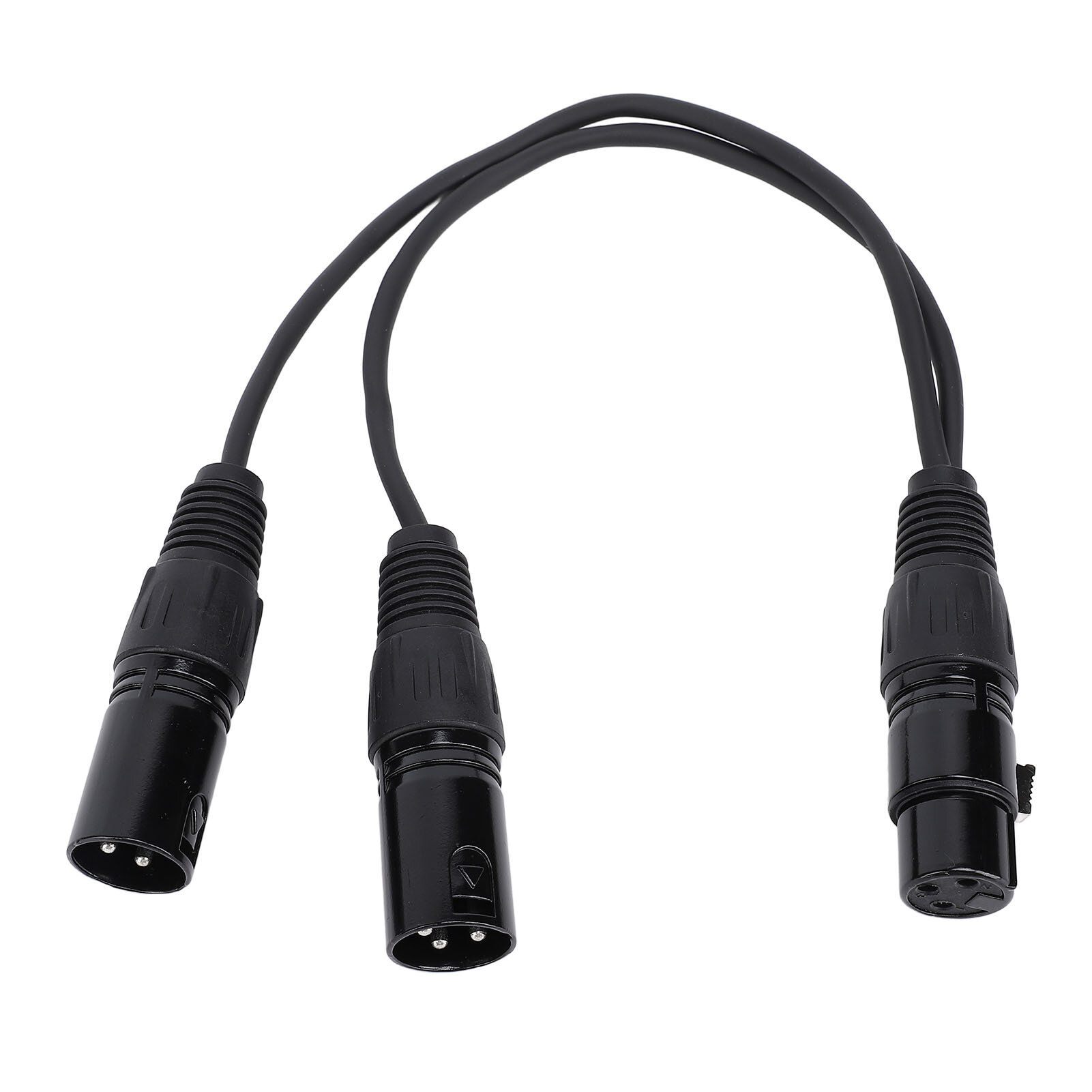 XLR Splitter Cable 3 Pin Female to Dual Male Patch Y Balanced Microphone Cord