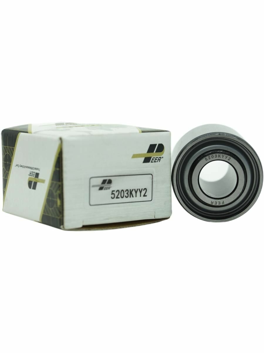 Подшипник сеялки 5203KYY2 PEER (SL5203-2T) двухрядный радиально-упорный, 16.256х40х44.12 мм, аналог John Deere AN212132, Kinze GA6615, для дискового сошника