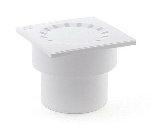 Политэк Трап 110 вертикальный с пластиковой решеткой 150 150 мм STY-110B STY-110В