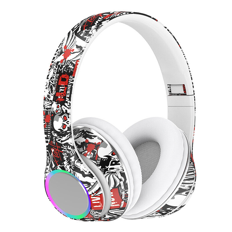 Наушники Bluetooth YM Mall на голове M227 цветной дизайн складной басовый звук торговля
