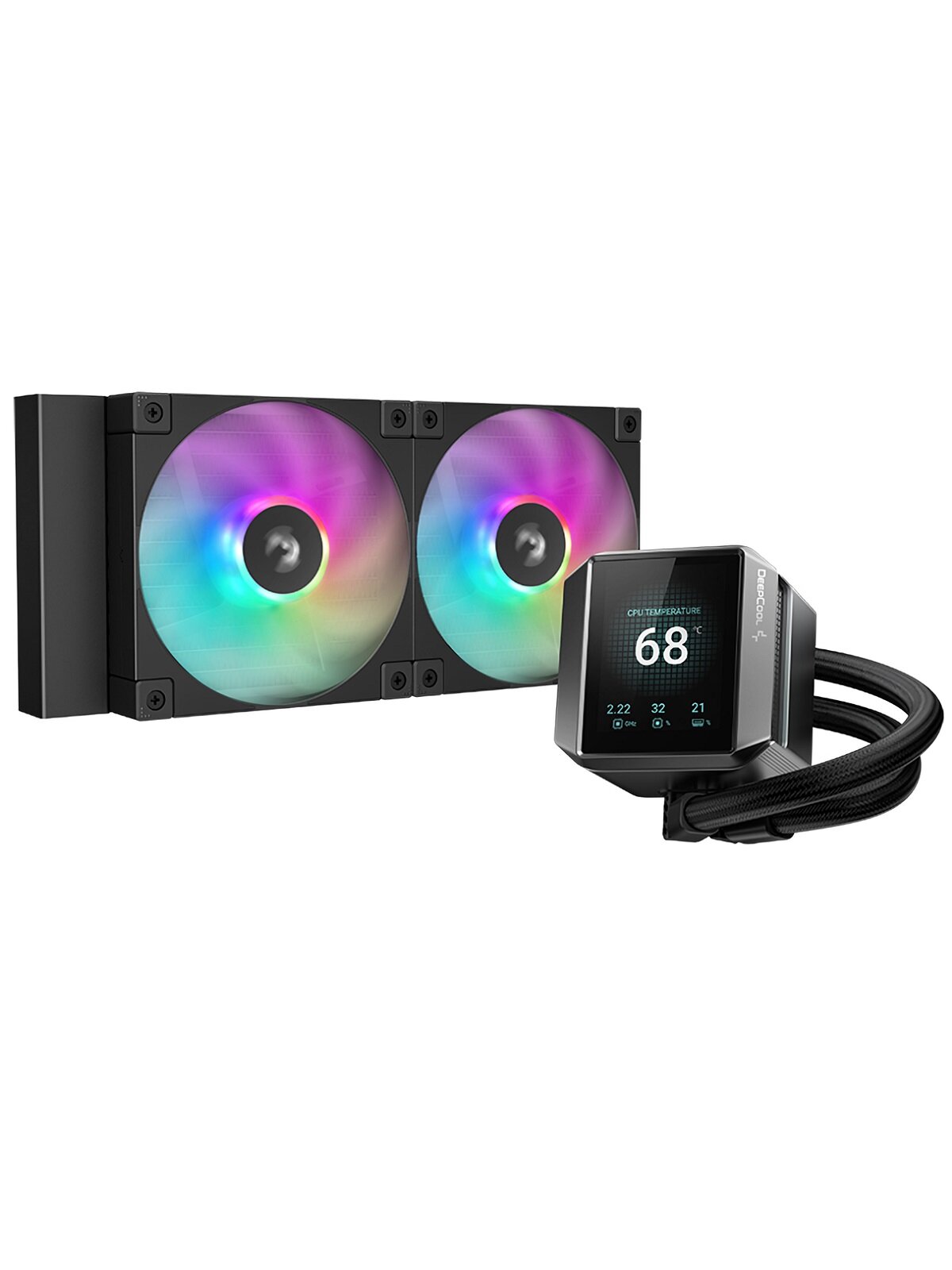 Кулер для процессора (СЖО) DeepCool Mystique 240 ARGB Black (All sockets, PWM)