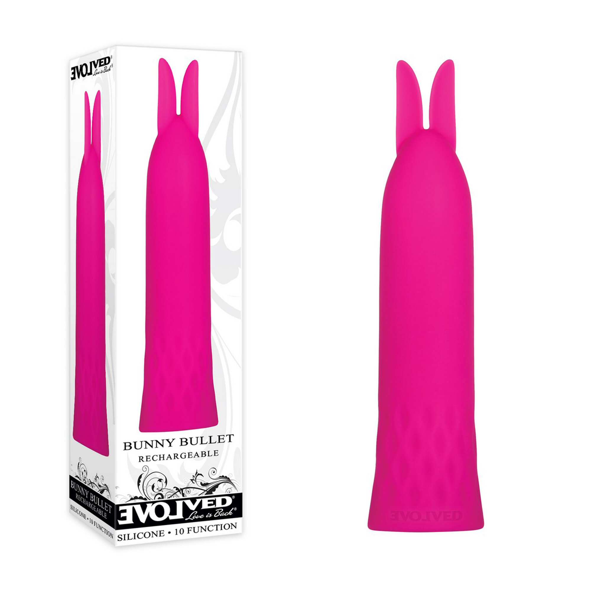 Evolved BUNNY BULLET Мощная вибропуля с кроличьими ушками (10.5, Ø 2.6 см)