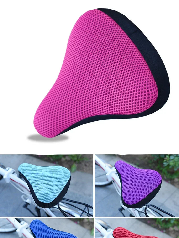 3D Мягкий чехол на сиденье велосипеда, силиконовая подушка для сиденья, дышащее и удобное велосипедное седло
